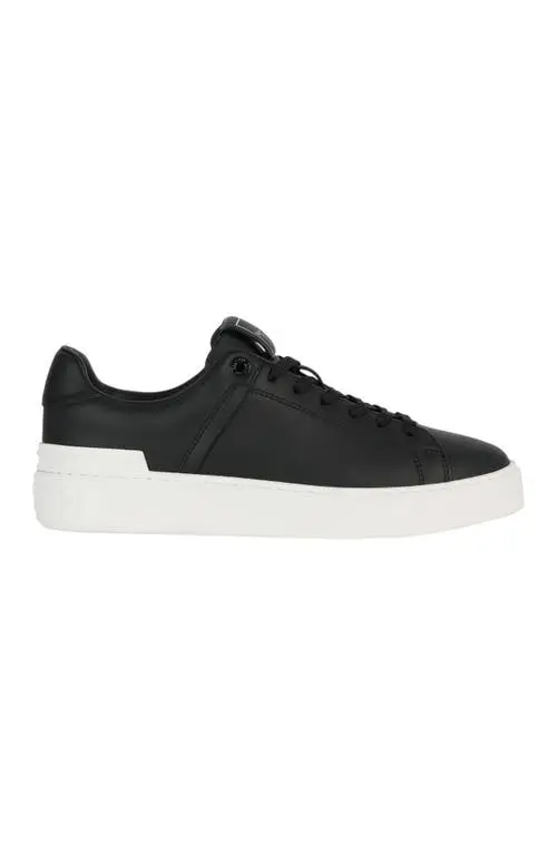 Balmain B-court Smooth Leather Trainers - Multicolor