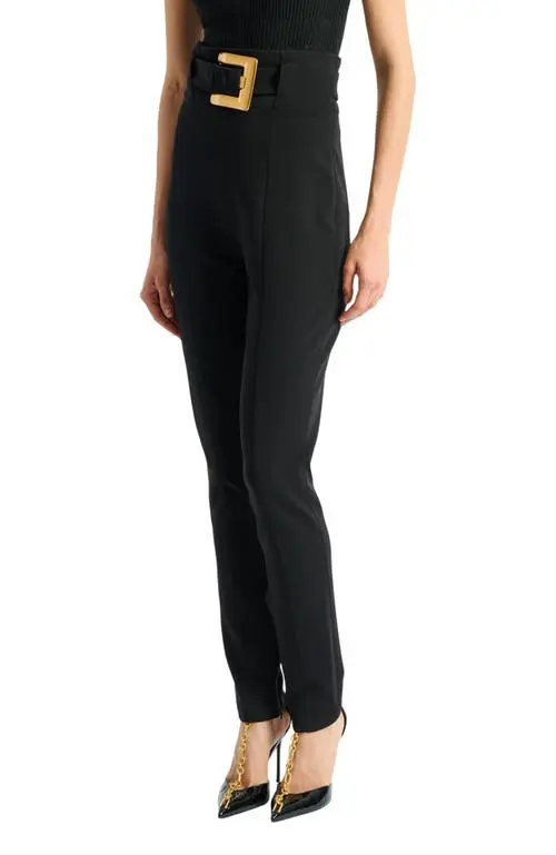 Balmain Stretch Trousers With Belt