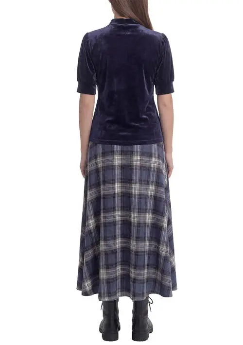 AREA STARS Hailey Velvet Mock Neck Top
