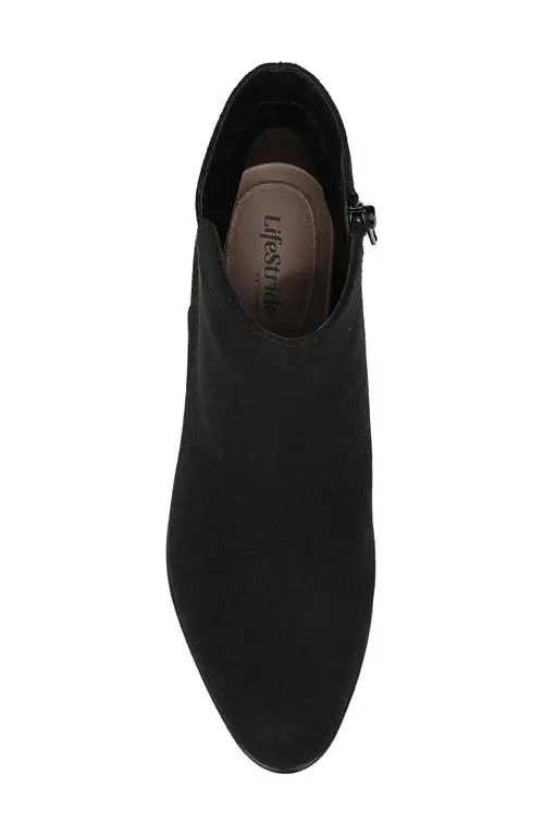 LIFESTRIDE Eloise Block Heel Ankle Boot - Black Wc