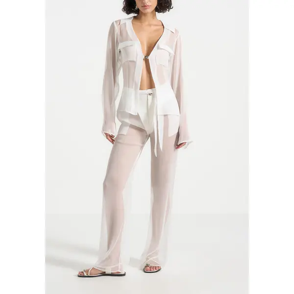 Manière De Voir Sheer Shirt With Clasp