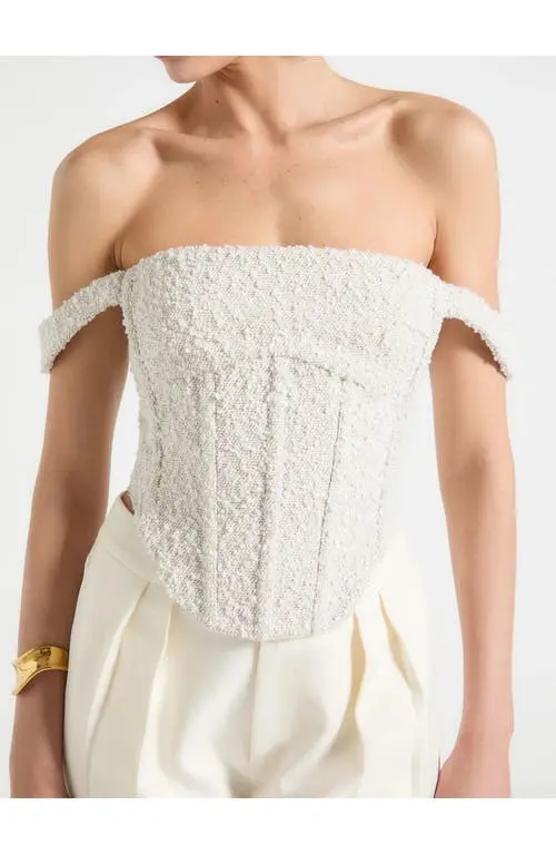 Manière De Voir Bonnie Boucle Bardot Corset Top