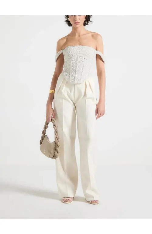 Manière De Voir Bonnie Boucle Bardot Corset Top