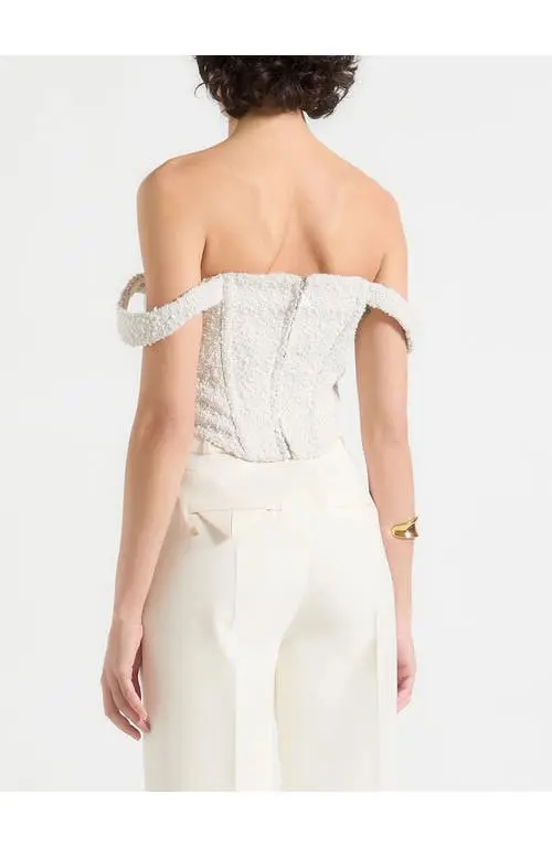 Manière De Voir Bonnie Boucle Bardot Corset Top