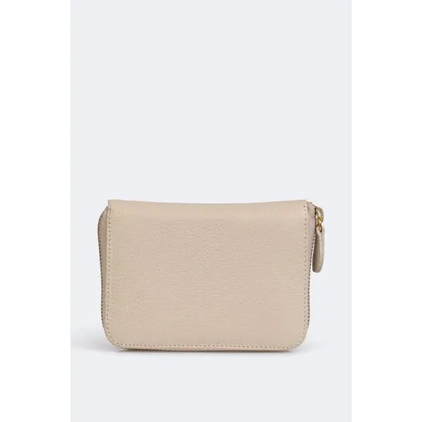 MESCH Compact Zip Wallet - Ivory