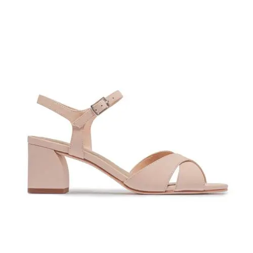 Bernardo Ginni Mid Heel Sandal - Cipria