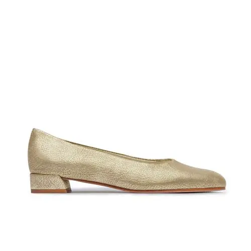 Bernardo Nero Ballet Flat - Platinum