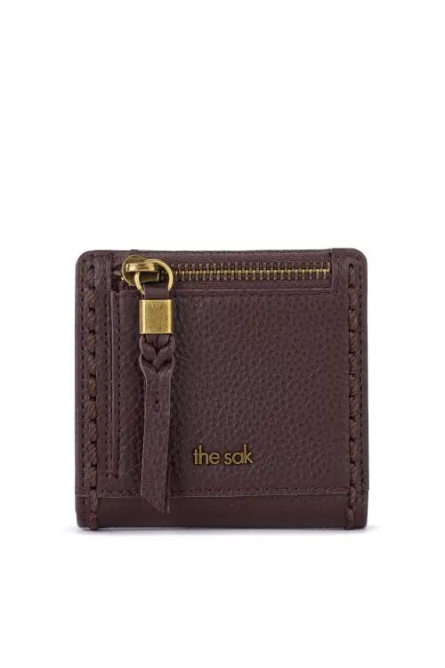 THE SAK Mira Small Leather Wallet - Mahogany