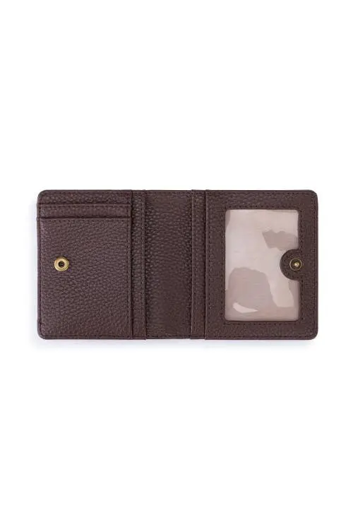 THE SAK Mira Small Leather Wallet - Mahogany