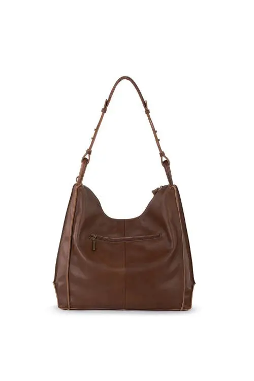 THE SAK Los Feliz Bucket Hobo Leather Bag - Whiskey