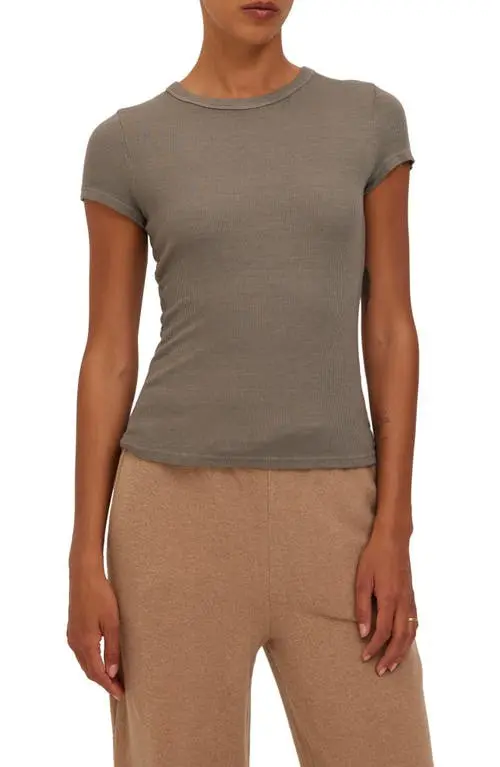 PROJECT SOCIAL T Griffith Rib Baby T-shirt - Slate