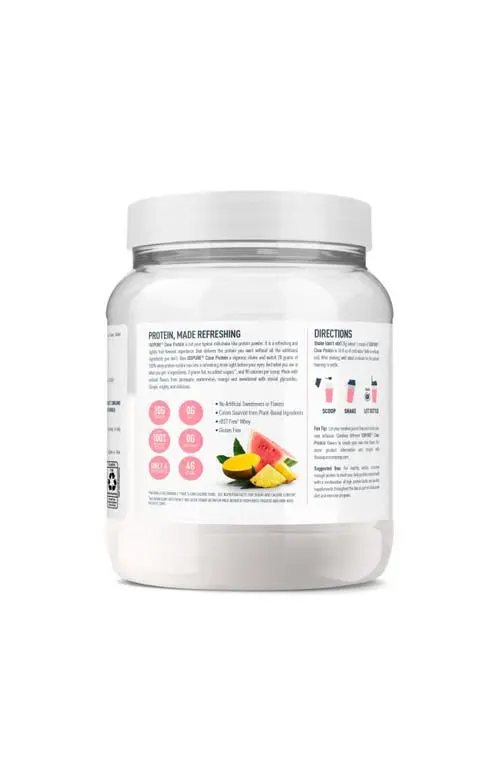 ISOPURE Clear Low Carb Whey Protein Isolate Powder Tropical Punch