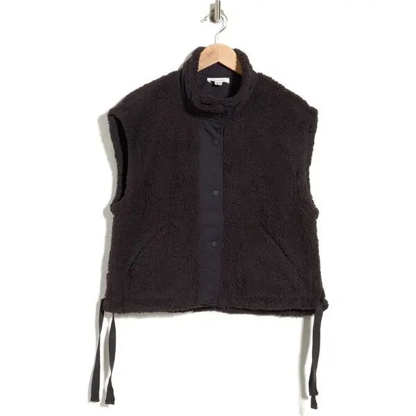 BEACHLUNCHLOUNGE Paxton Fleece Vest - Black
