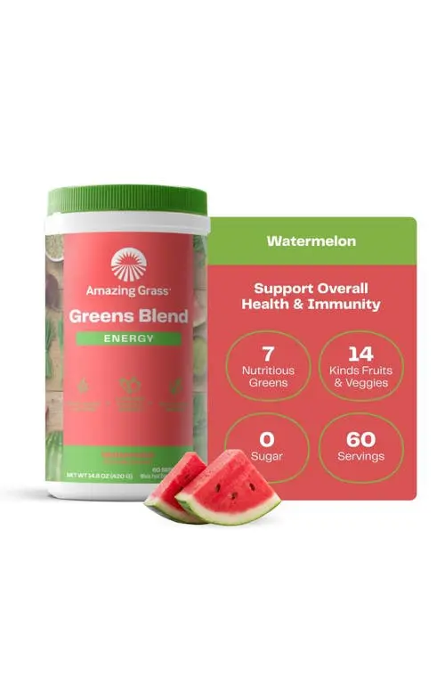 AMAZING GRASS Green Superfood Energy Watermelon Powder Supplement - None