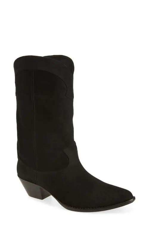Freda Salvador Loretta Western Leather Boot - Black
