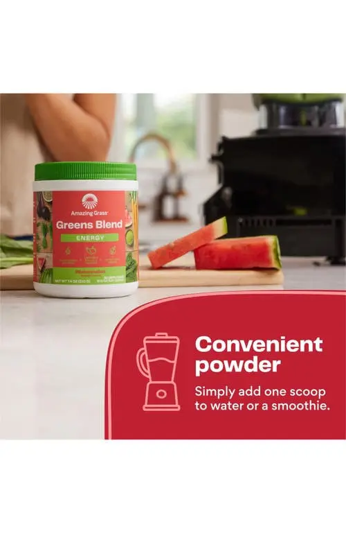 AMAZING GRASS Greens Blend Energy Watermelon Superfood Powder