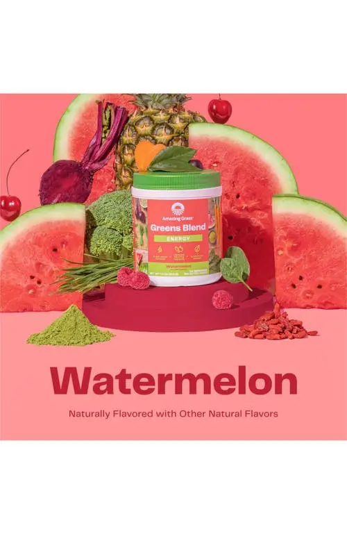 AMAZING GRASS Greens Blend Energy Watermelon Superfood Powder