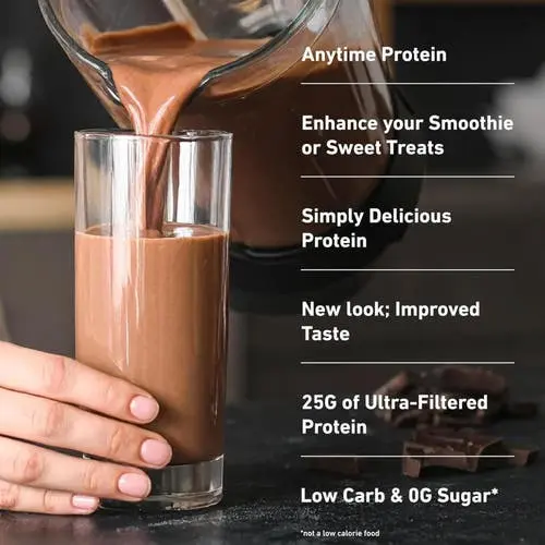 ISOPURE Low Carb Pure Whey Isolate Protein Powder Dutch Chocolate