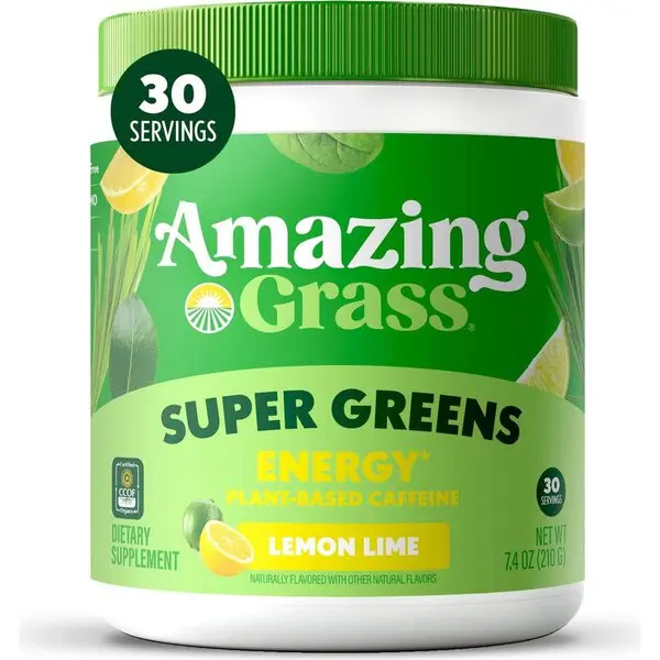 AMAZING GRASS Greens Blend Superfood Energy Lemon-lime Powder - None