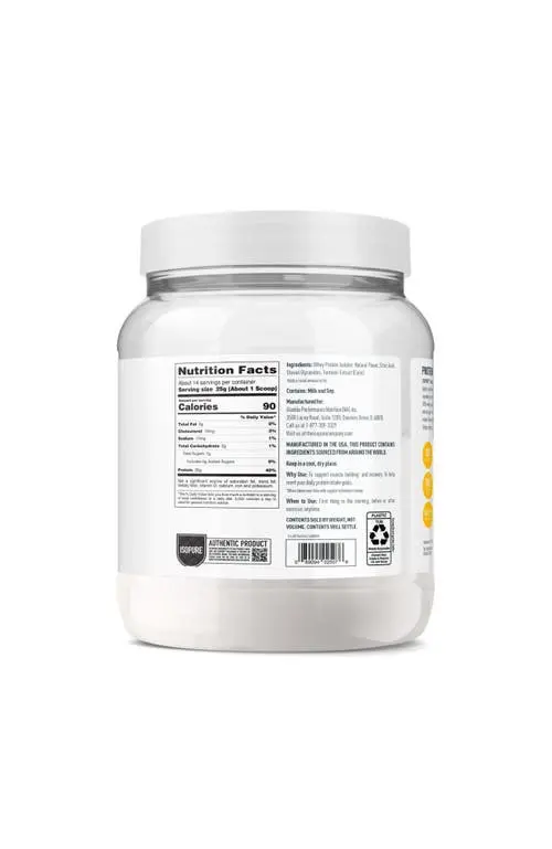 ISOPURE Clear Low Carb Whey Protein Isolate Powder Pineapple Orange Banana