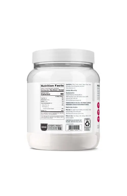 ISOPURE Clear Low Carb Whey Protein Isolate Powder Mixed Berry