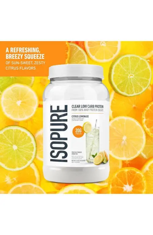 ISOPURE Infusions 100% Whey Protein Isolate Citrus Lemonade Powder