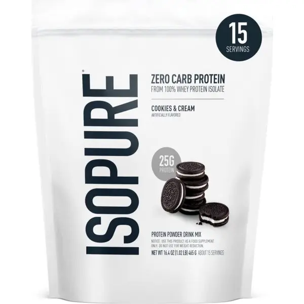 ISOPURE Zero Carb High Protein Whey Isolate Powder Cookies And Cream
