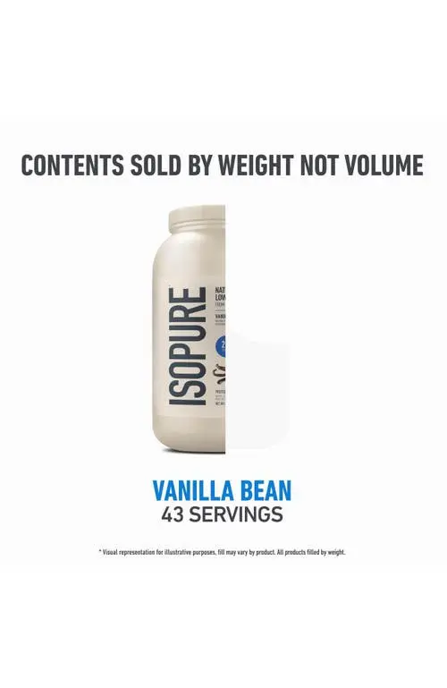 ISOPURE Low Carb Naturally Sweetened Vanilla Protein Powder