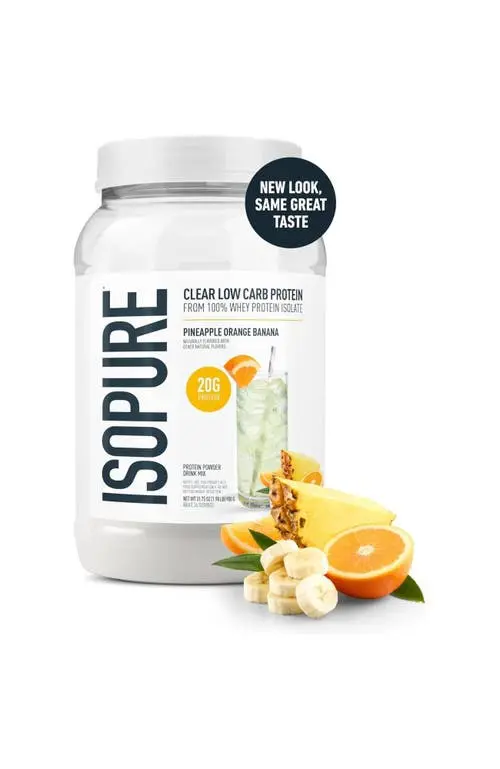 ISOPURE Infusions 100% Whey Protein Isolate Powder Pineapple Orange Banana
