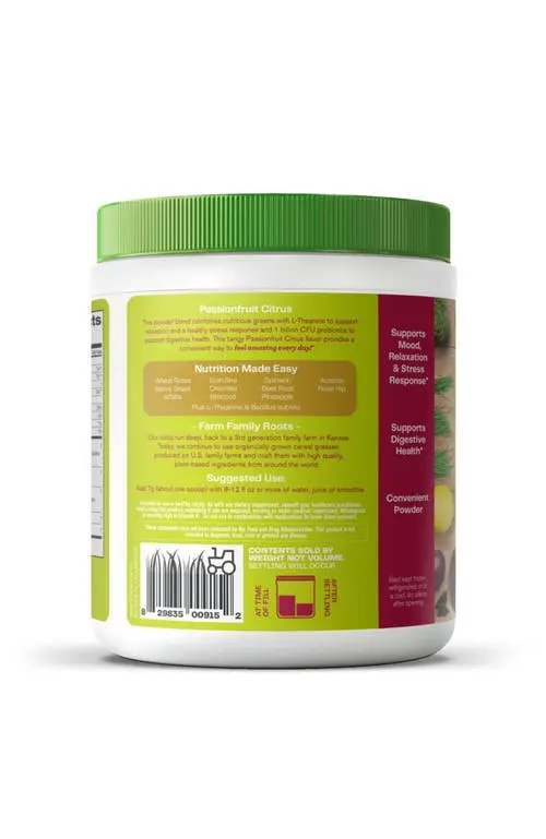 AMAZING GRASS Greens Blend Mood Passionfruit Citrus Super Greens Powder