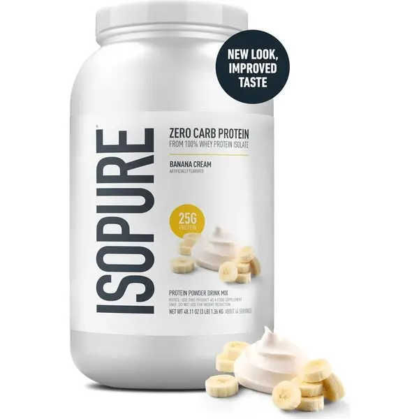 ISOPURE Zero Carb Protein Powder Banana Cream