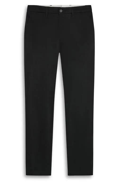 Bugatchi Flat Front Wool Blend Chino Pants - Black