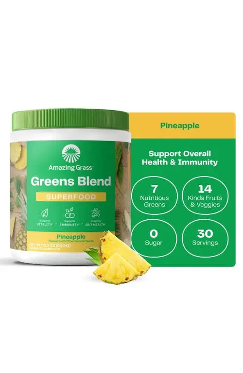 AMAZING GRASS Greens Blend Superfood Pineapple Powder Mix