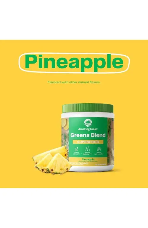 AMAZING GRASS Greens Blend Superfood Pineapple Powder Mix
