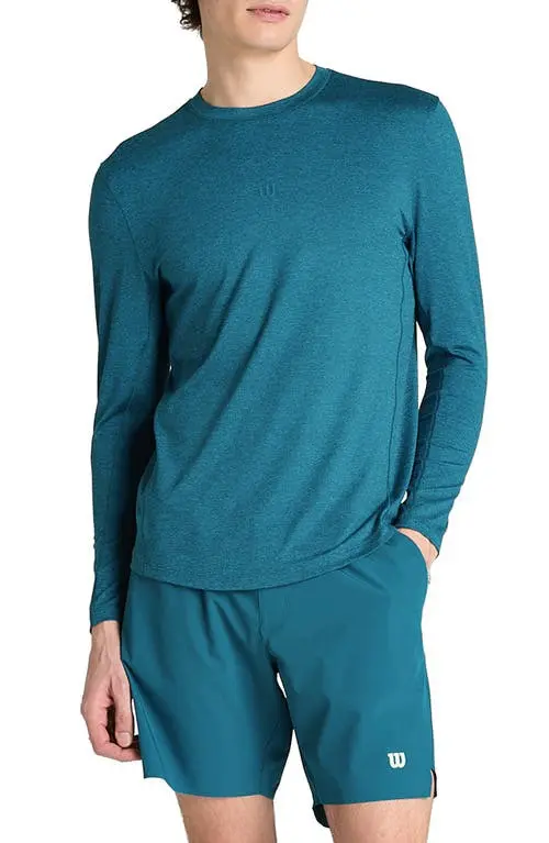 Wilson Everyday Performance Long Sleeve T-shirt - Lyons Blue