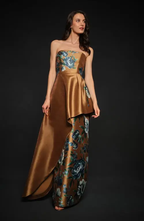 KAY UNGER Marigold Evening Gown