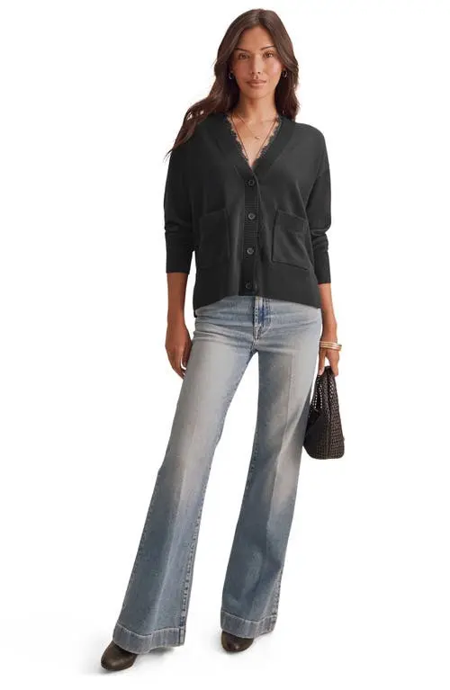 Splendid Georgie Lace Trim Cardigan