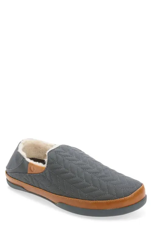 Olukai Hanohano Ii Slipper - Dk Shadow/dk Shadow