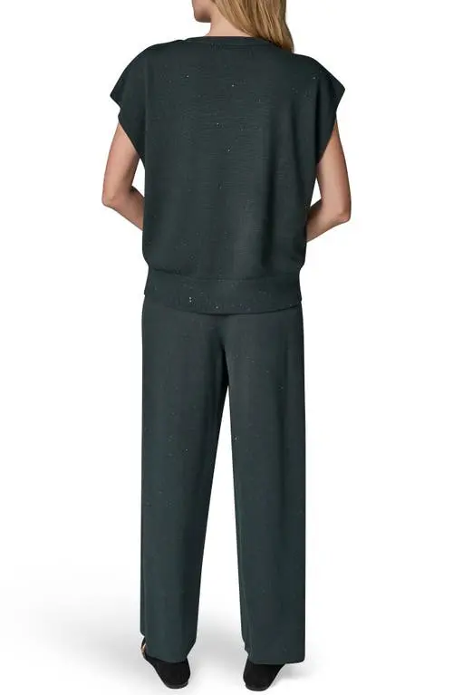 Donna Karan New York Metallic Cap Sleeve Sweater