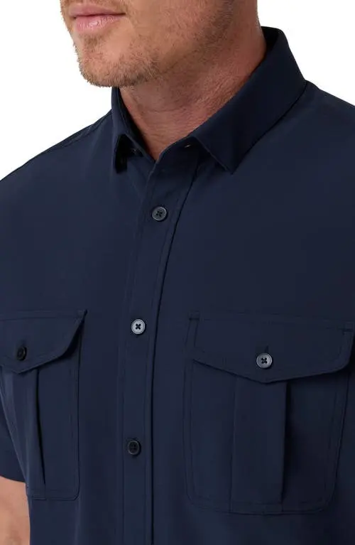 Mizzen+main Leeward Tailgate Performance Short Sleeve Button Up Shirt