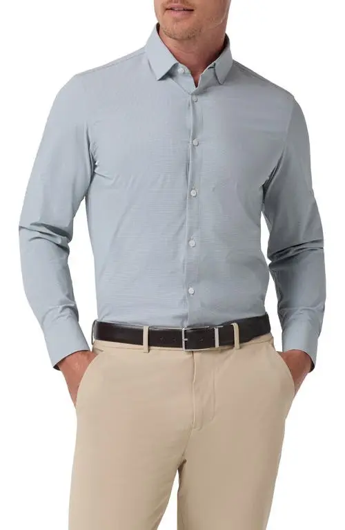 Mizzen+main Halyard Trim Fit Plaid Short Sleeve Performance Button-up Shirt