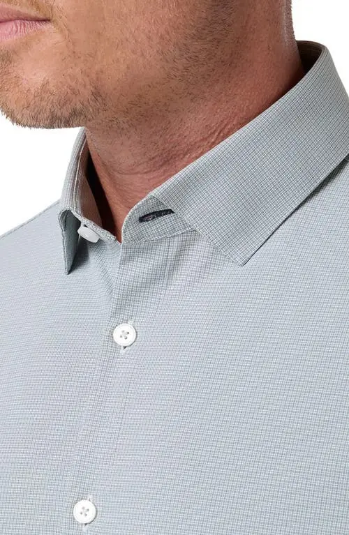 Mizzen+main Halyard Trim Fit Plaid Short Sleeve Performance Button-up Shirt