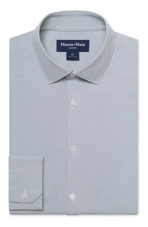 Mizzen+main Halyard Trim Fit Plaid Short Sleeve Performance Button-up Shirt