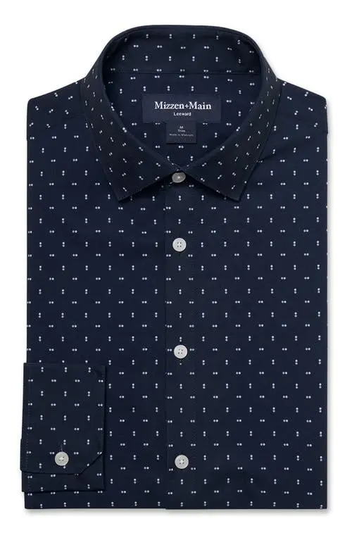Mizzen+main Halyard Trim Fit Short Sleeve Performance Button-up Shirt