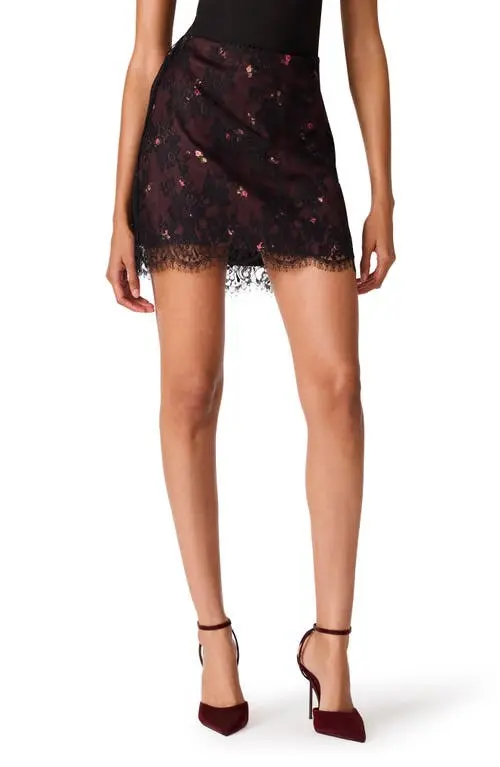 Steve Madden Janette Lace Miniskirt - Rosebud