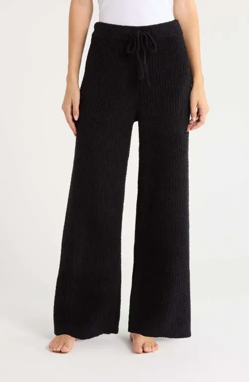 UGG Couria Straight Leg Ribbed Lounge Pants - Black