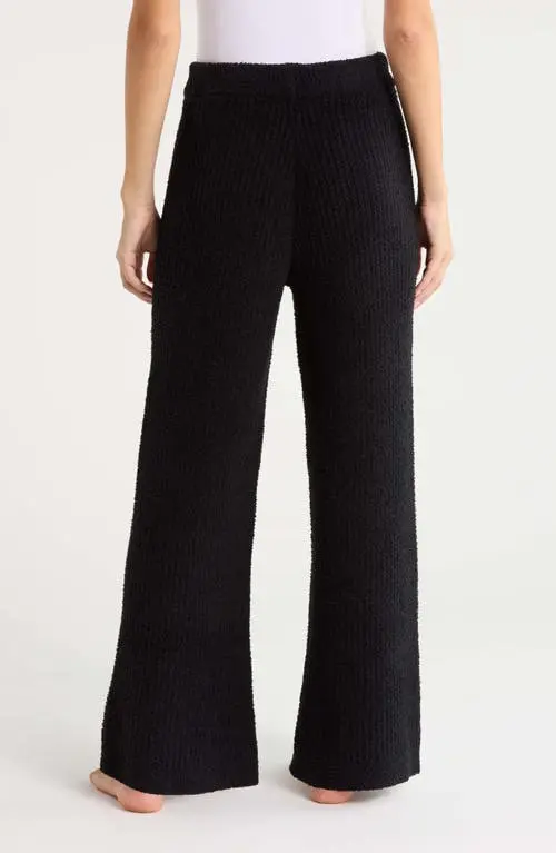 UGG Couria Straight Leg Ribbed Lounge Pants - Black