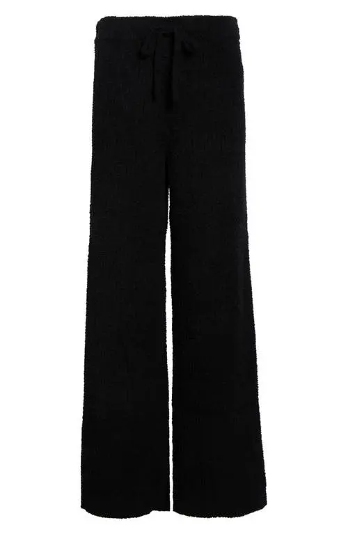 UGG Couria Straight Leg Ribbed Lounge Pants - Black