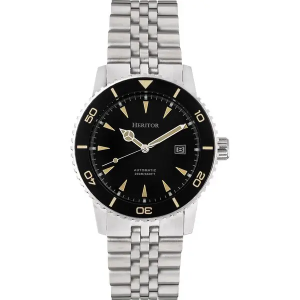 HERITOR AUTOMATIC Hurst Diver Automatic Watch - Black