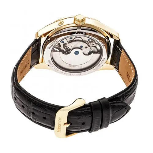 HERITOR AUTOMATIC Sebastian Semi-skeleton Automatic Watch - Gold